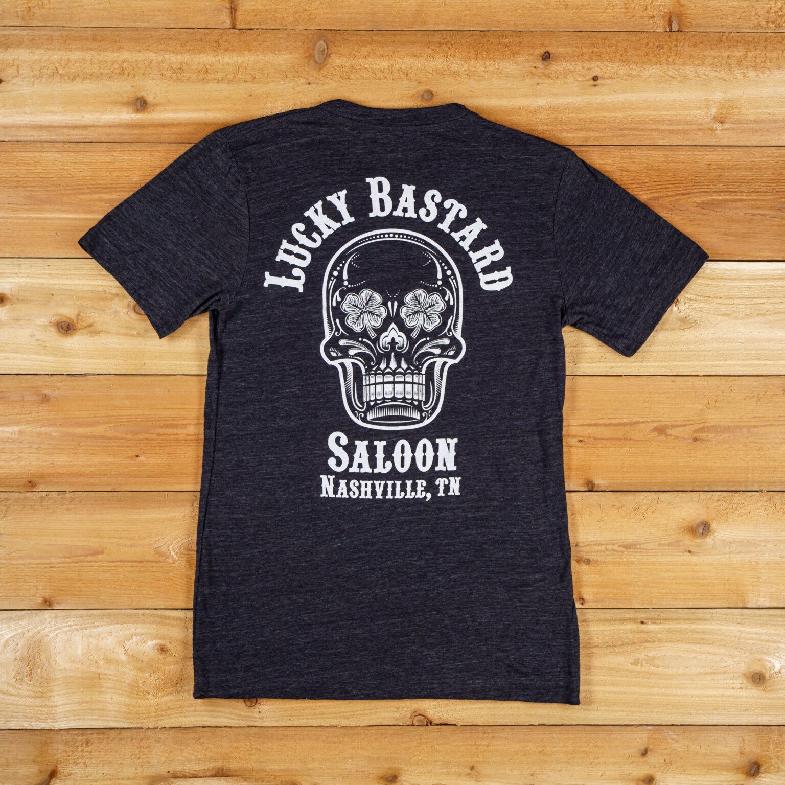 LBS T-Shirt - Vintage V Neck - Lucky Bastard Saloon